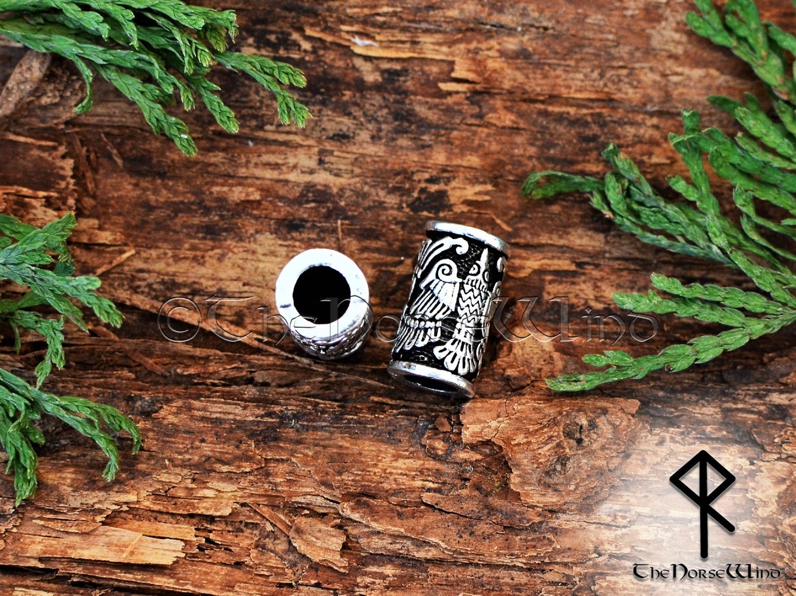 Viking Raven Beard Beads Odin Ravens Hair Rings Norse - Etsy