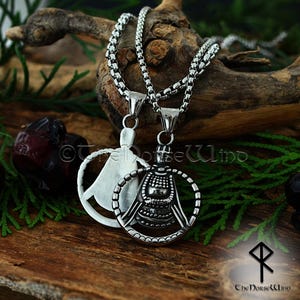 Viking Freya Necklace, Norse Goddess Amulet From Aska, Stainless Steel ...