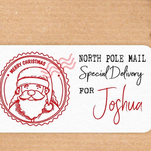 Personalised Christmas Stickers Gift Labels Special Delivery - Etsy