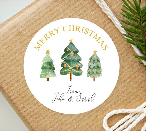 24 Personalised Christmas Labels / Stickers / Gift Labels / - Etsy UK