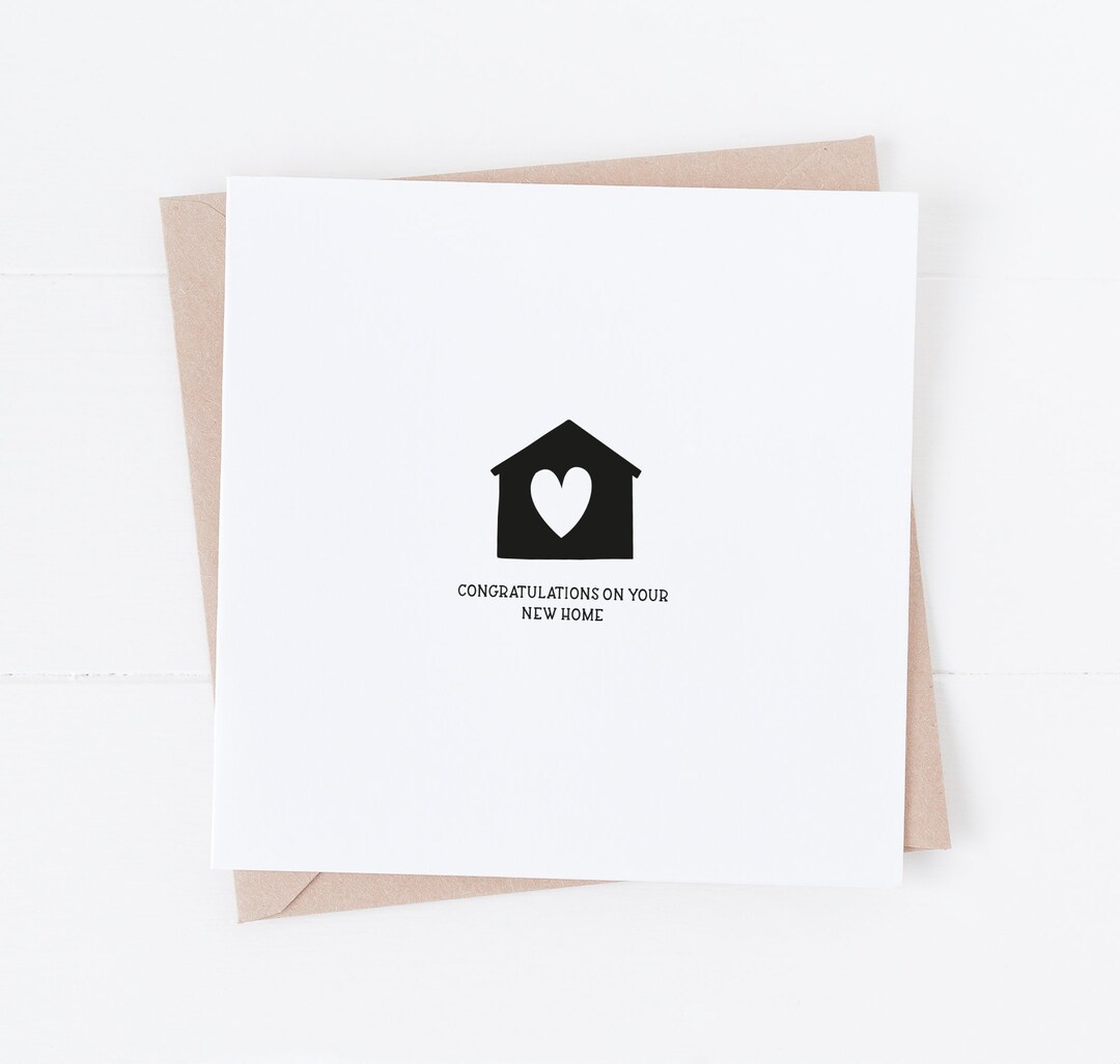 Congratulations on Your New Home Card New House Card NH3 - Etsy