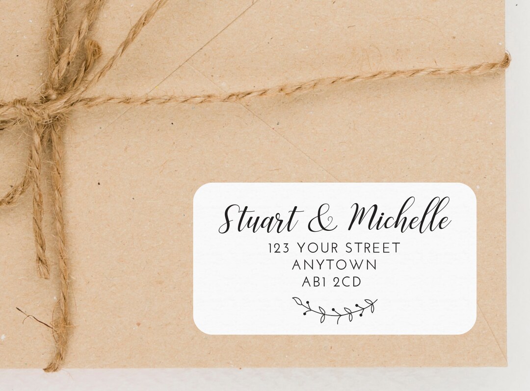 Personalised Address Labels / Stickers - Wedding, New Home, RSVP ...