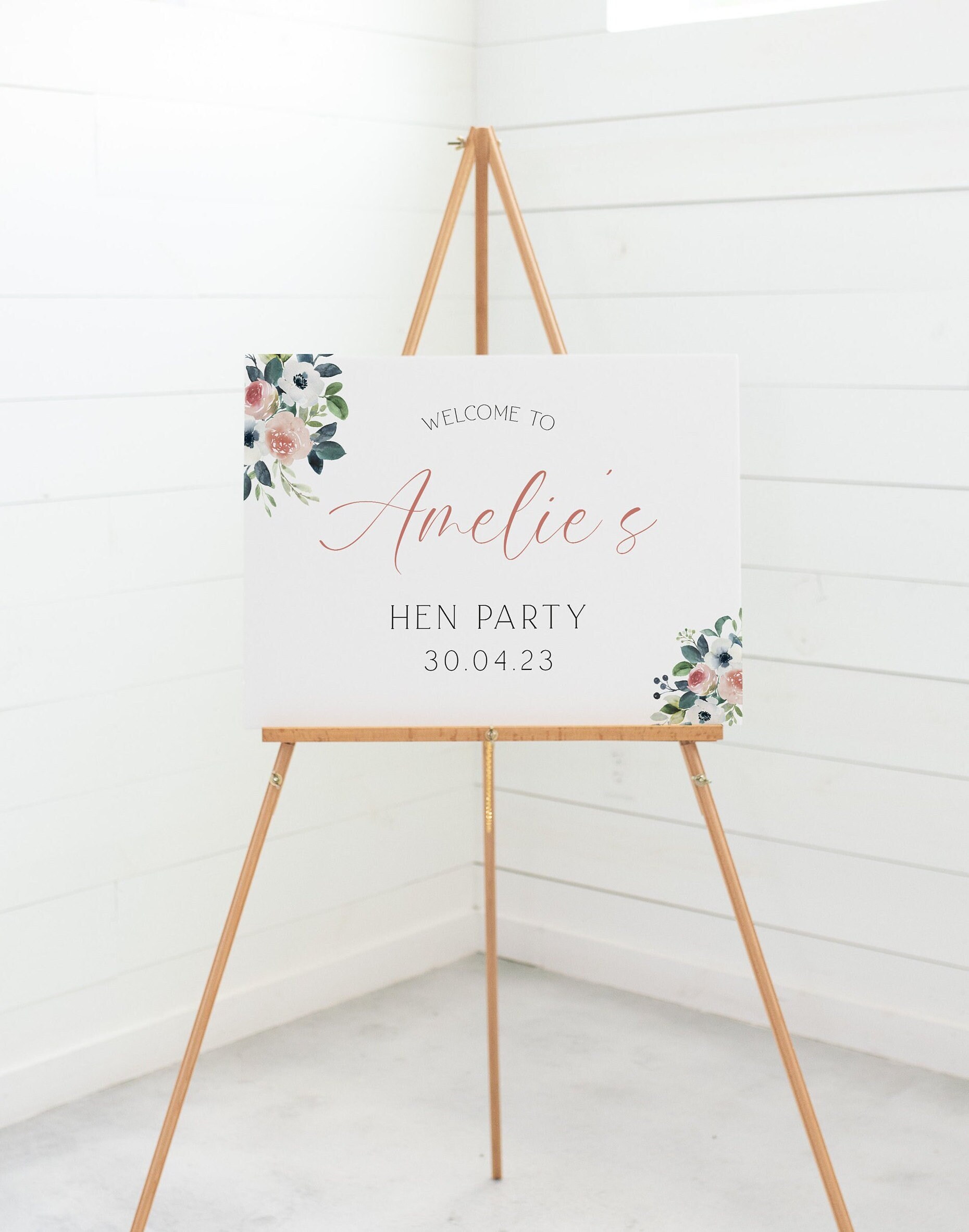 Personalised - Bridal Shower - Hen Party - Welcome Sign - A1, A2, A3 or ...