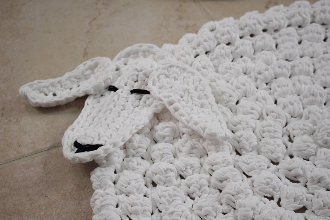 Crochet Rug Pattern Animal Rug Pattern Crochet Animal Rug - Etsy