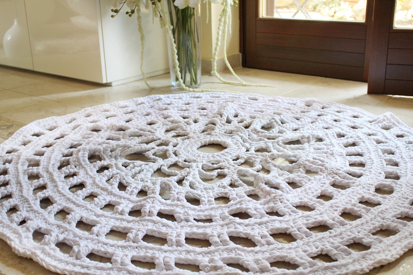 Doily Rug Pattern, Crochet Rug Pattern, Crochet Pattern, Hygge Rugs ...