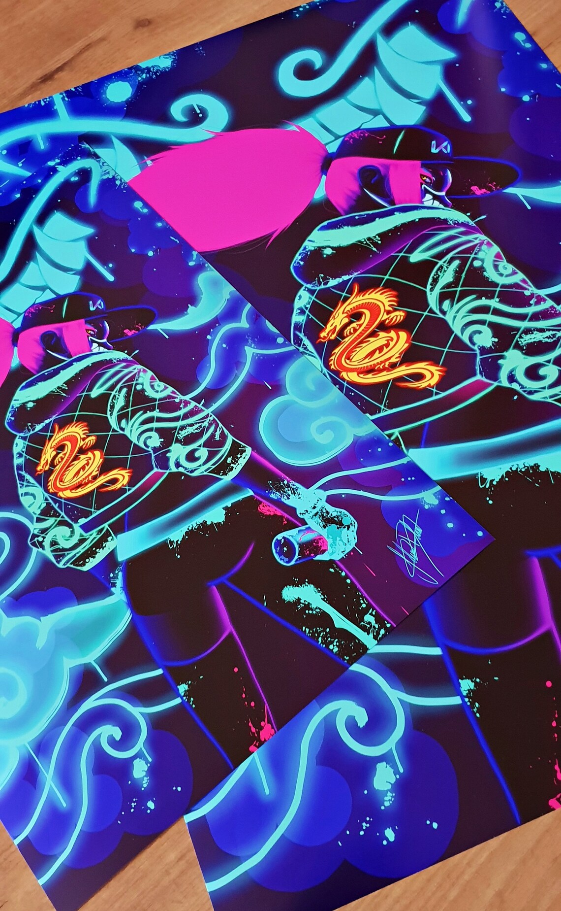 K/DA Akali Painting League of Legends Signed Fine Art Print - Etsy