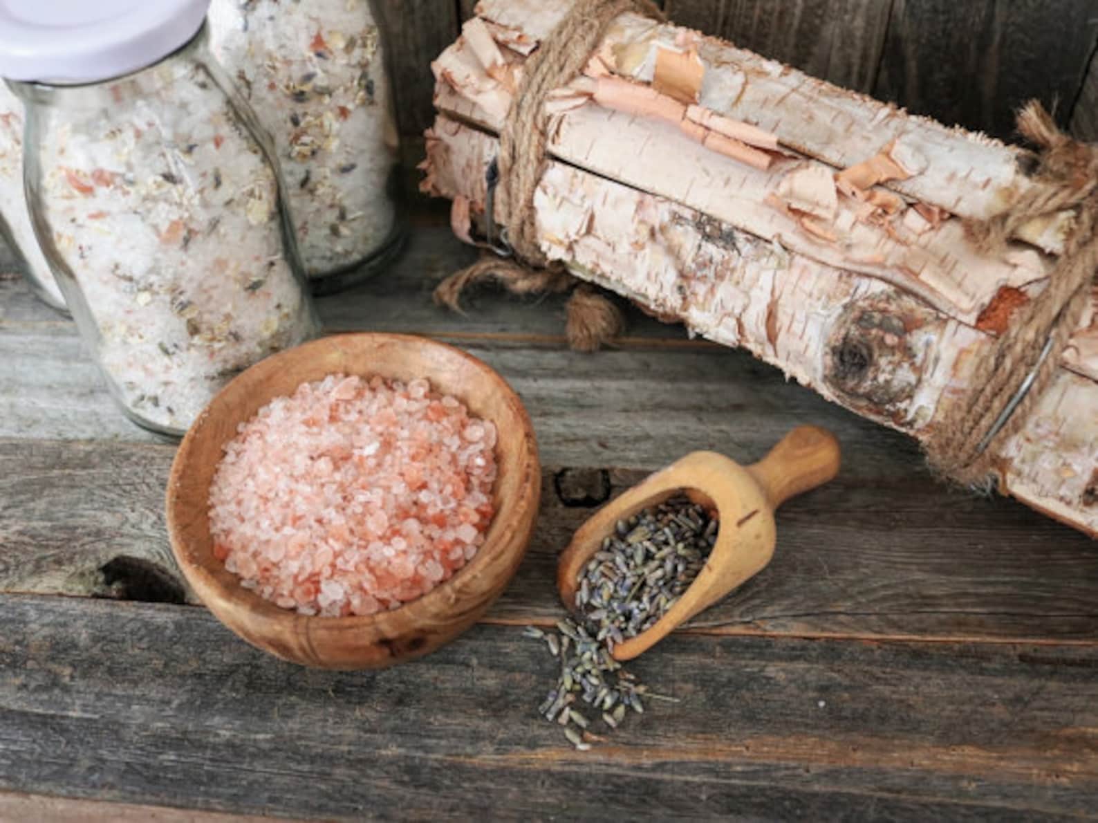 Tea-infused Bath Salt Gift Set: Luxury Bath Salts Organic - Etsy