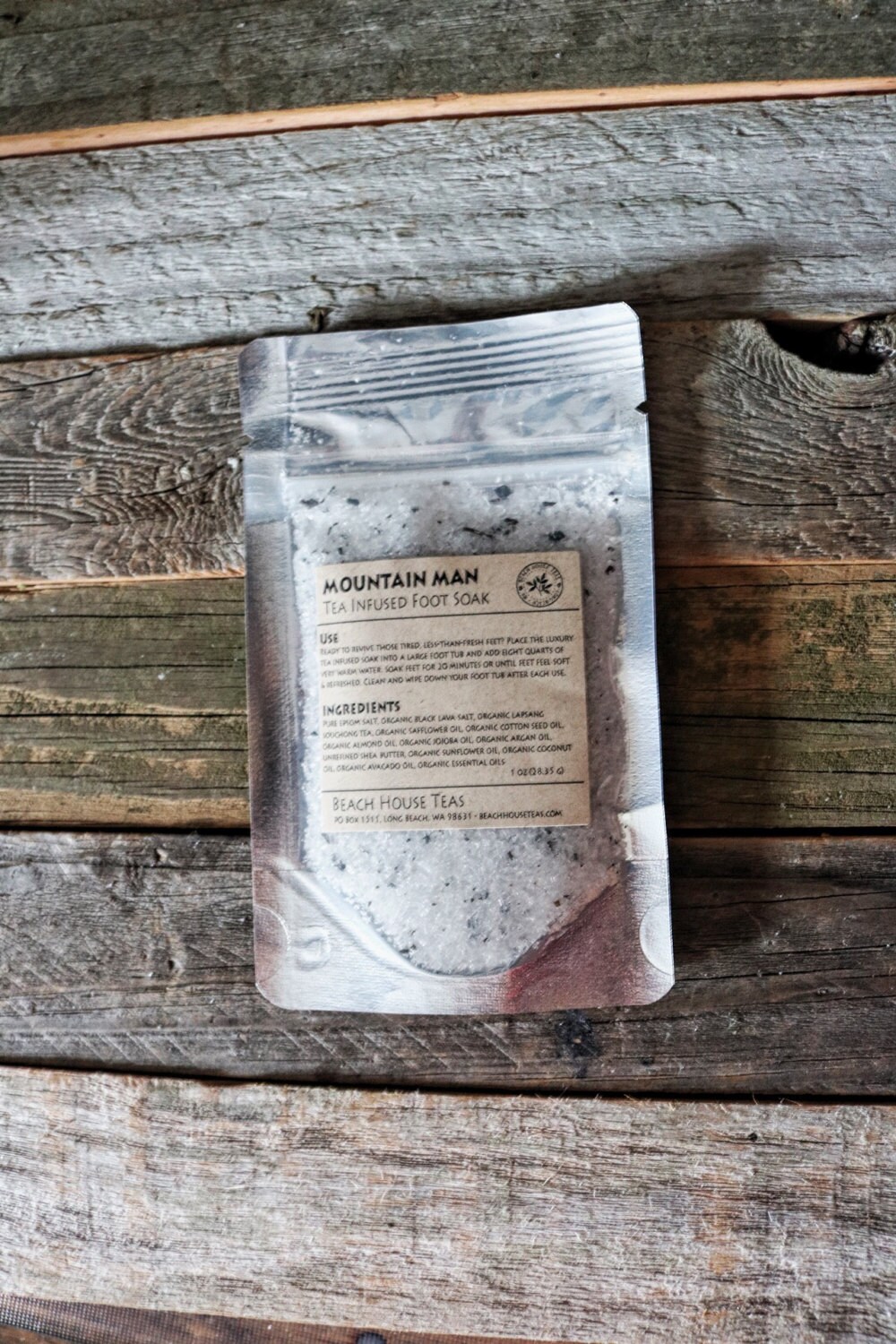 Tea-infused Gift Set: Luxury Foot Soak Salts and Bath Salts for Men ...