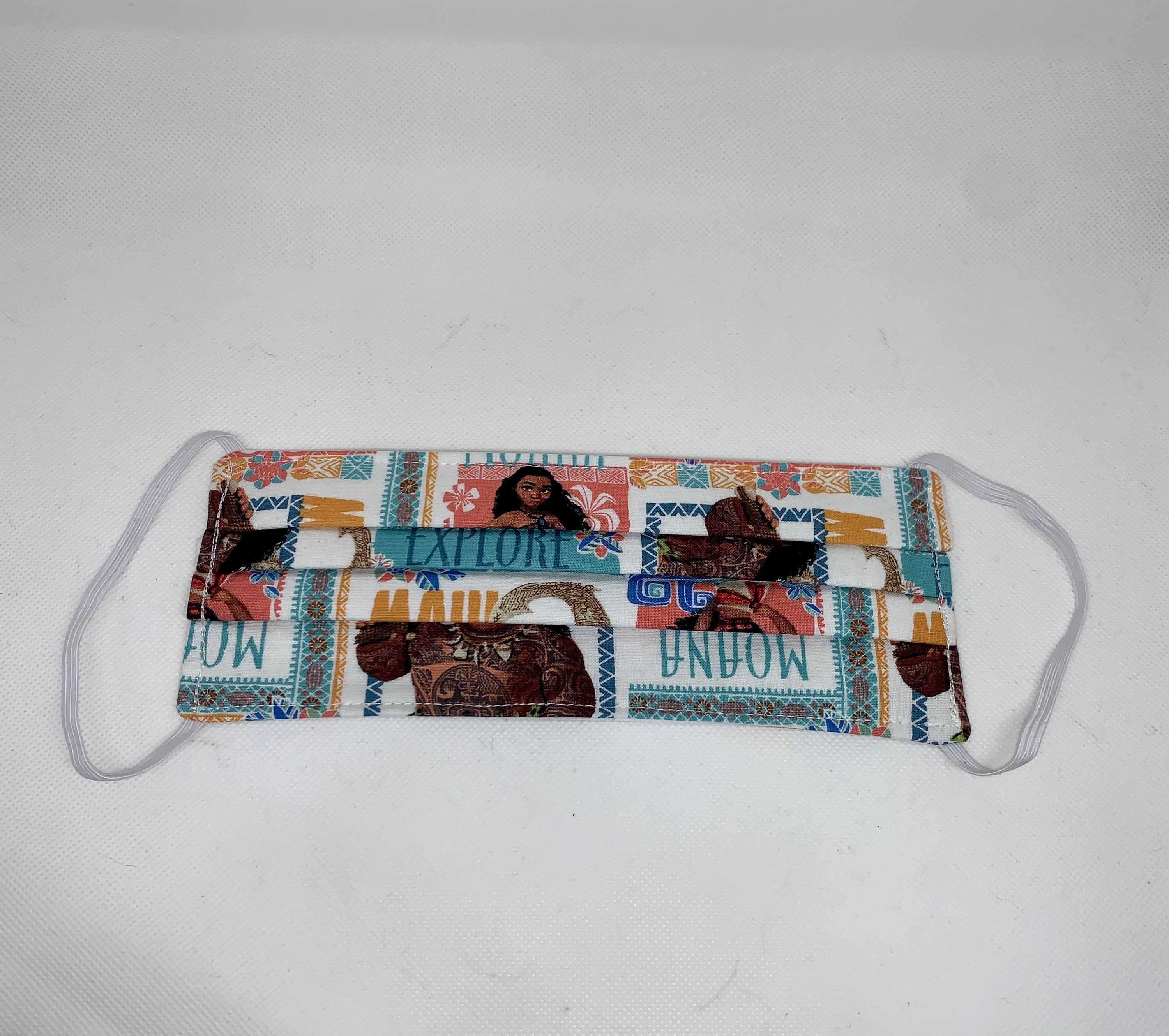 Moana Pleated Fabric Face Mask - Etsy.de