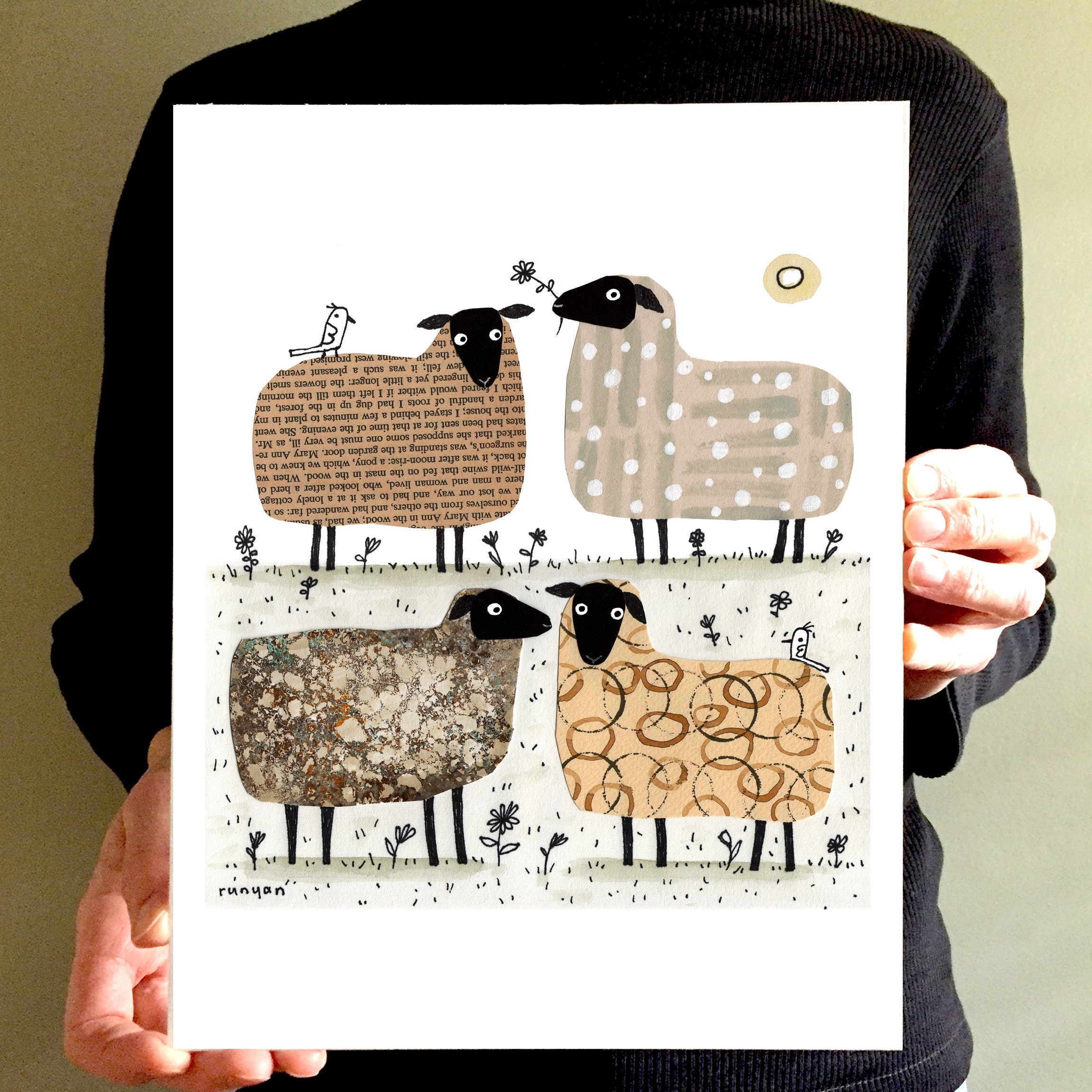 COLLAGE SHEEP - Etsy