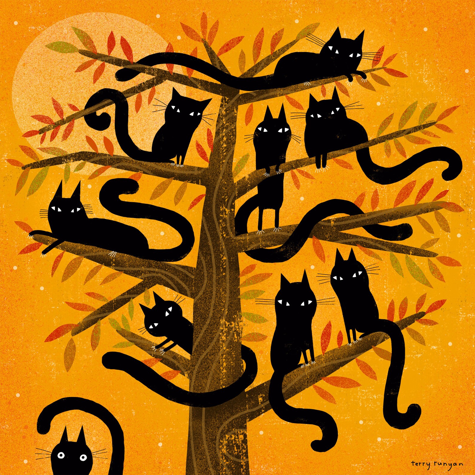 BLACK CAT TREE - Etsy