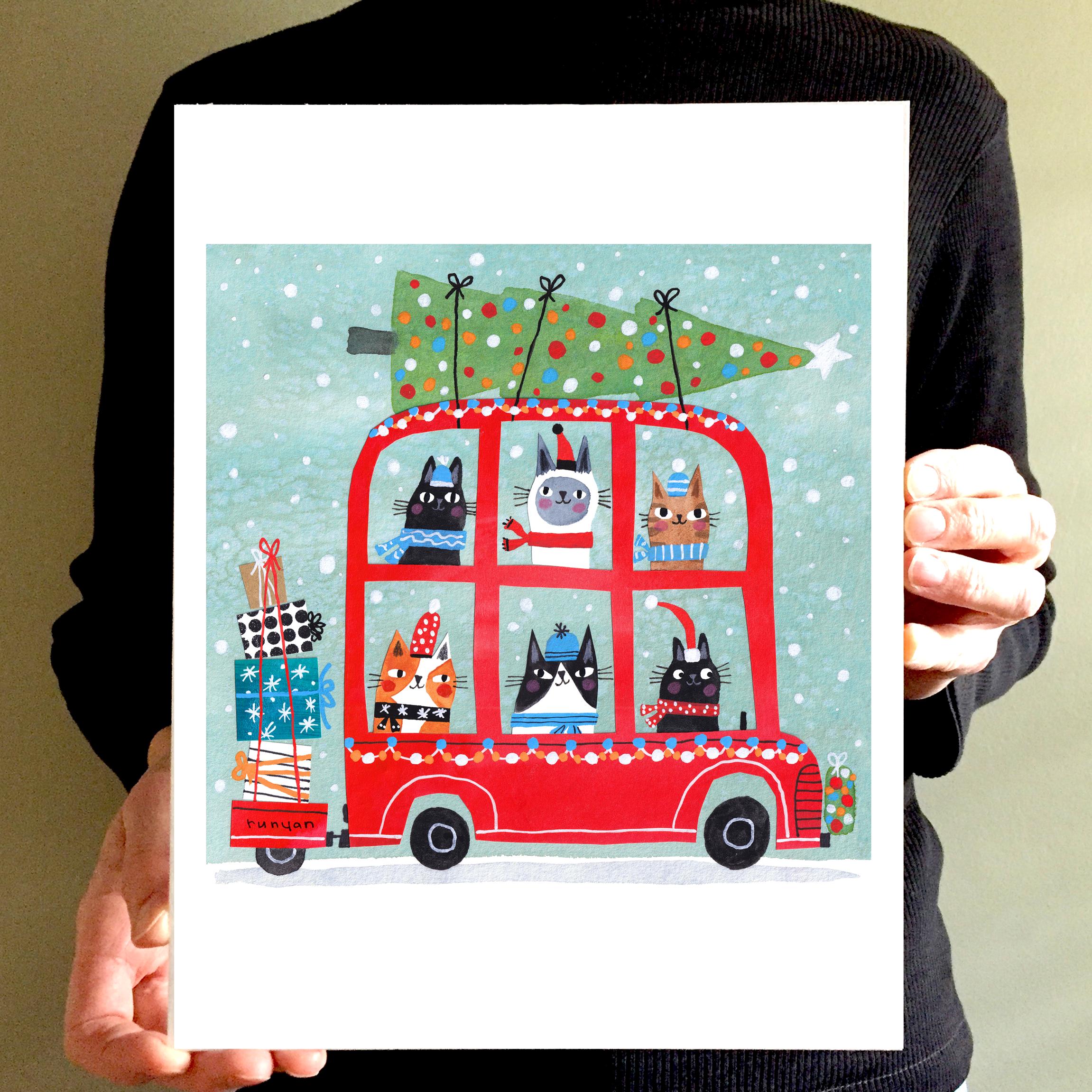 HOLIDAY CAT BUS - Etsy