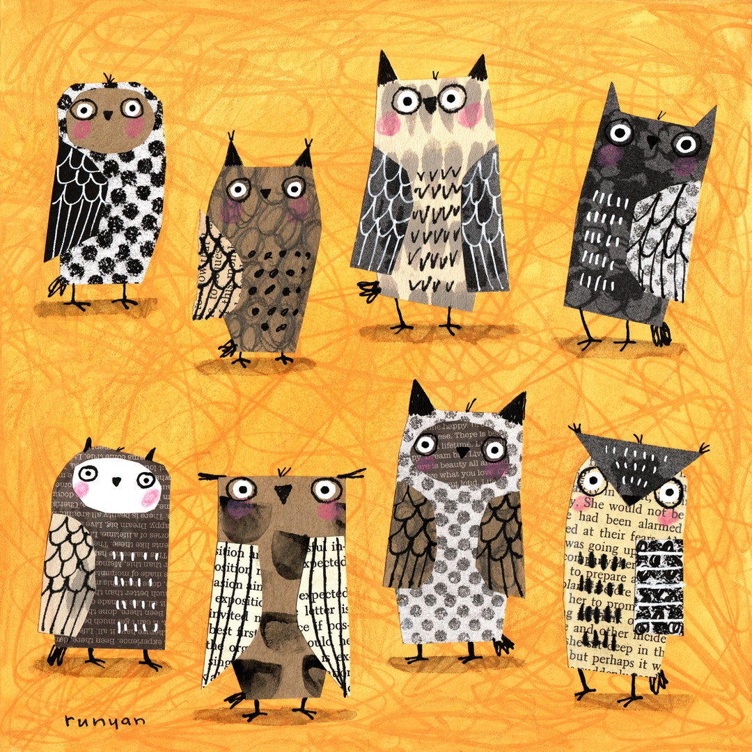 PAPER OWLS - Etsy