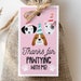 Dog birthday party favor tag // puppy pawty birthday girl | Etsy