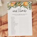 Baby Word Scramble Game // Citrus Baby Shower, Citrus, Orange, Baby ...