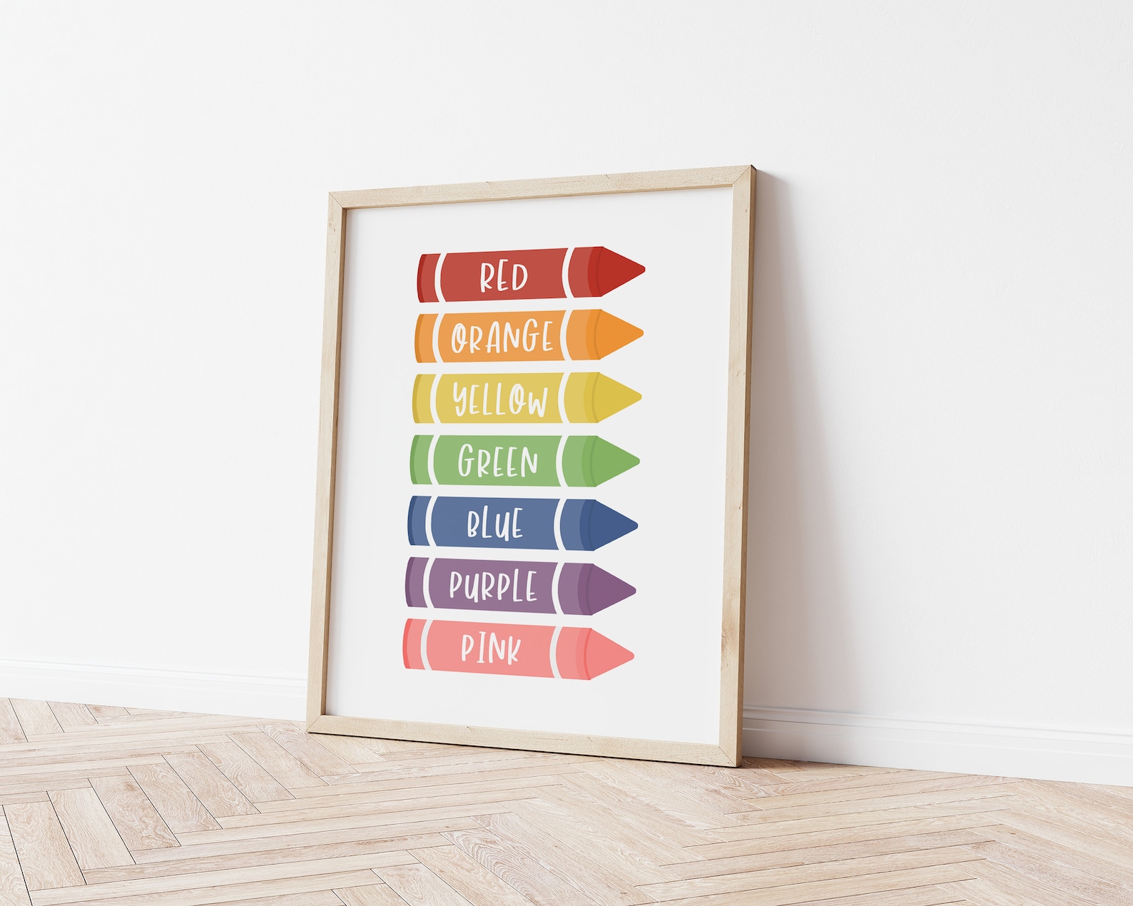 Crayons Wall Art Print // Printable Kids Wall Art Wall Decor | Etsy