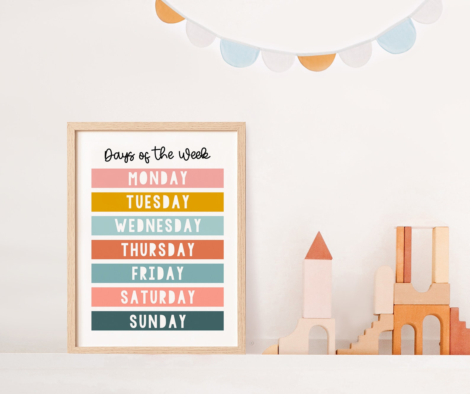 Tage der Woche druckbares Poster druckbares Poster für - Etsy.de