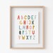 Alphabet Abc Nursery Wall Print // Printable Kids Wall Art - Etsy