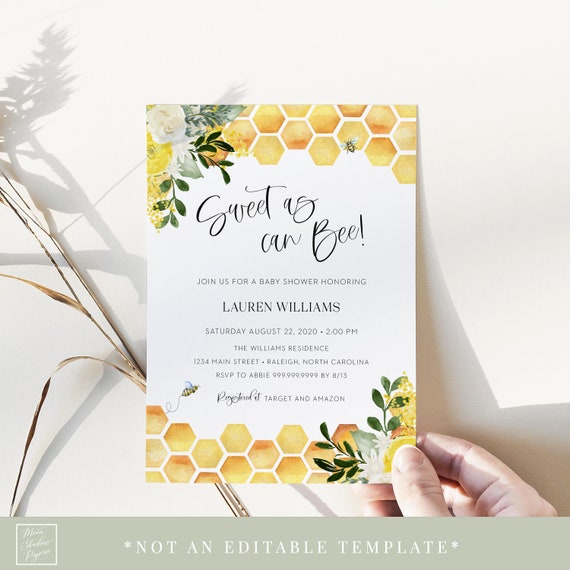 Invitations & Announcements Paper & Party Supplies Instant download ...