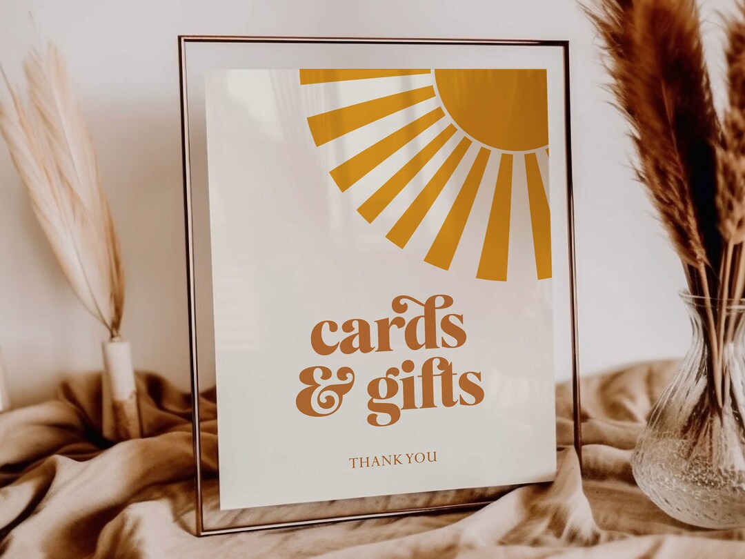 Printable Sun Cards and Gifts Sign // Here Comes the Son, Sunshine ...