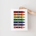 Crayons Wall Art Print // Printable Kids Wall Art, Wall Decor, Nursery ...