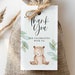 Thank You Favor Tag // Woodland Theme, Bear, Woodland Animal, Printable ...