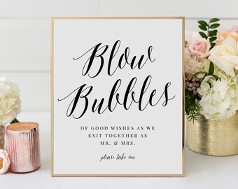 Wedding Bubble Sign | Etsy