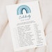 Celebrity Baby Names // Blue Rainbow Baby Shower Game, Blue Rainbow ...