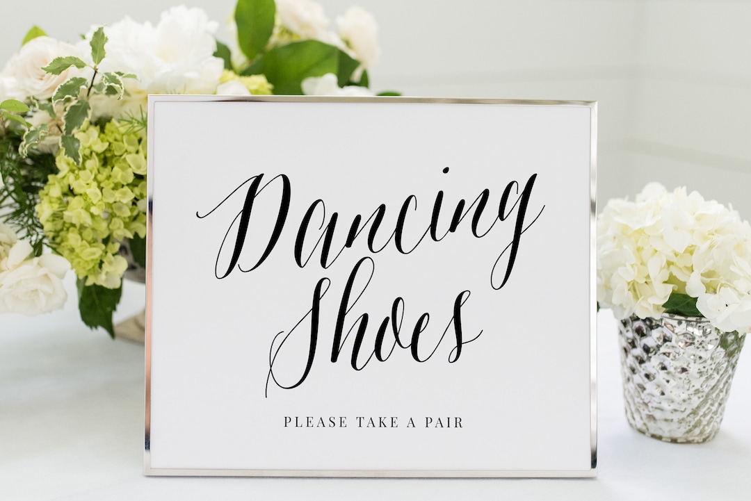 Dancing Shoes Sign // Wedding Sign, Wedding Reception, Flip Flops ...