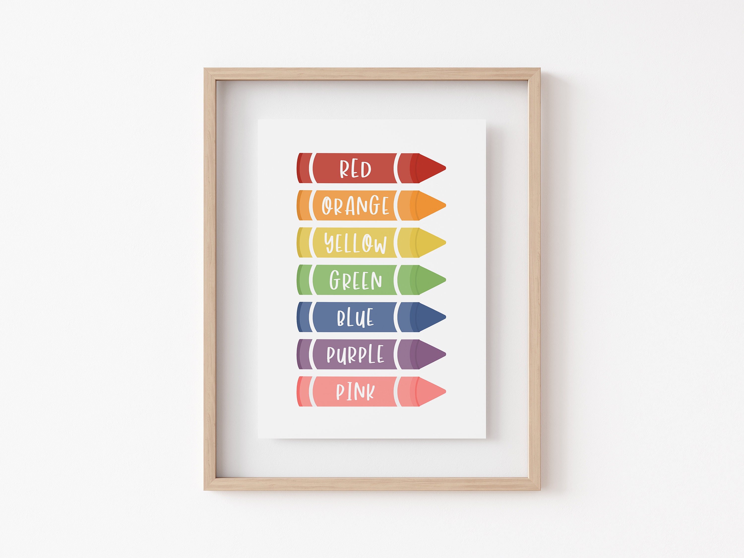 Crayons Wall Art Print // Printable Kids Wall Art Wall Decor - Etsy