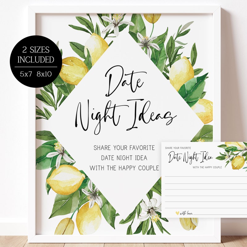Date Night Ideas Sign - Etsy