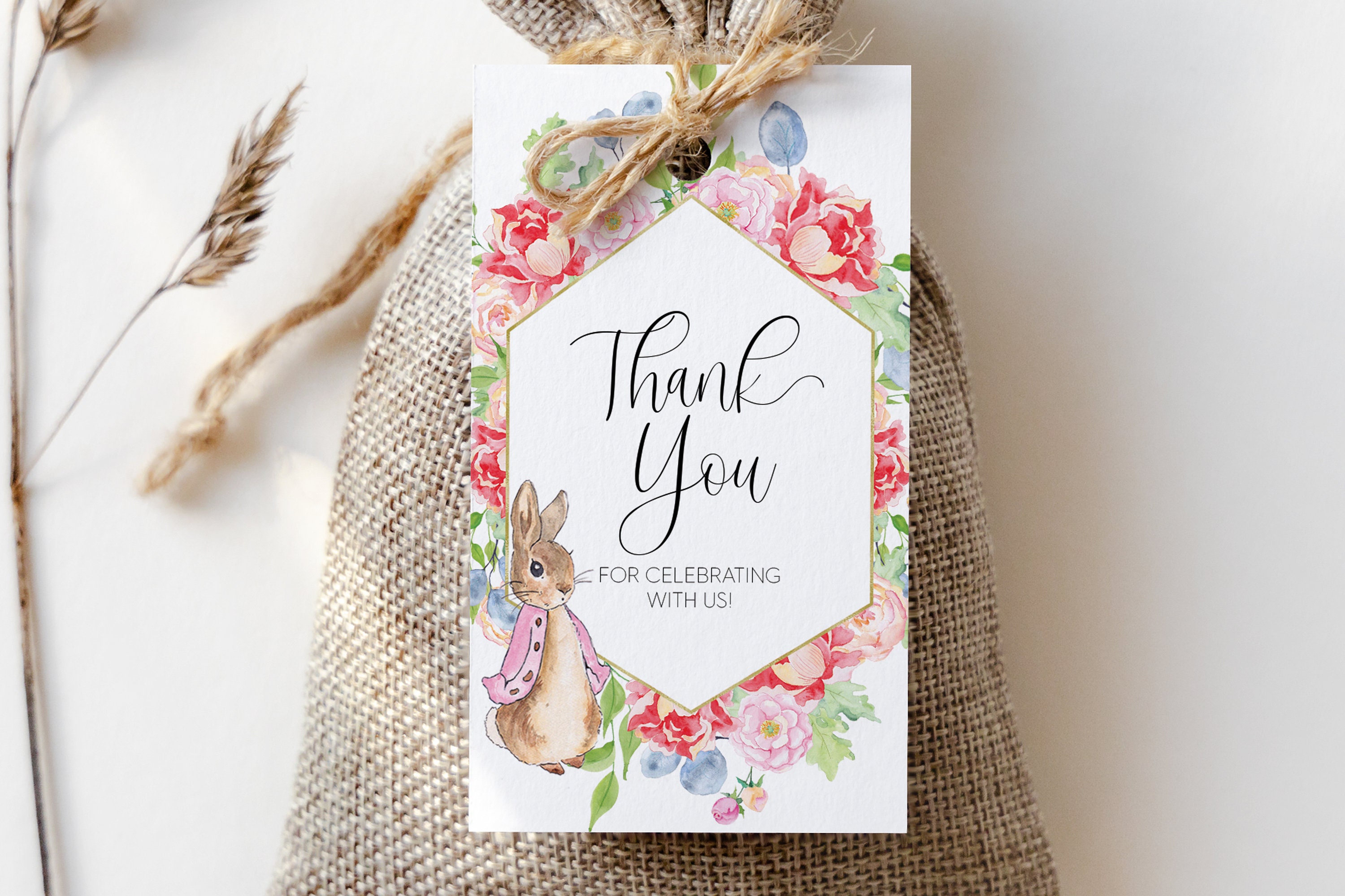 Peter Rabbit Baby Shower Favor Tag // Peter Rabbit Baby | Etsy