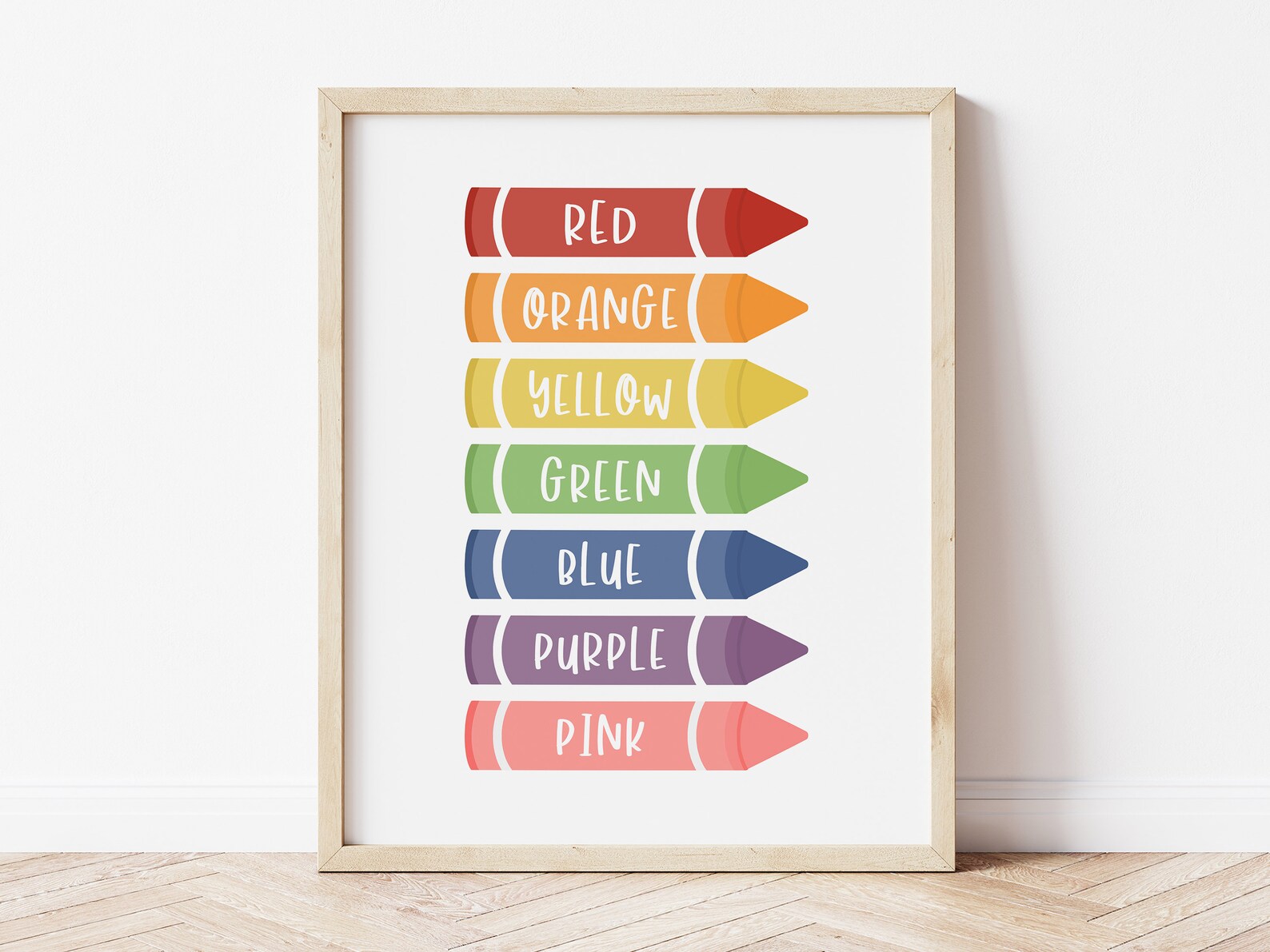 Crayons Wall Art Print // Printable Kids Wall Art Wall Decor - Etsy