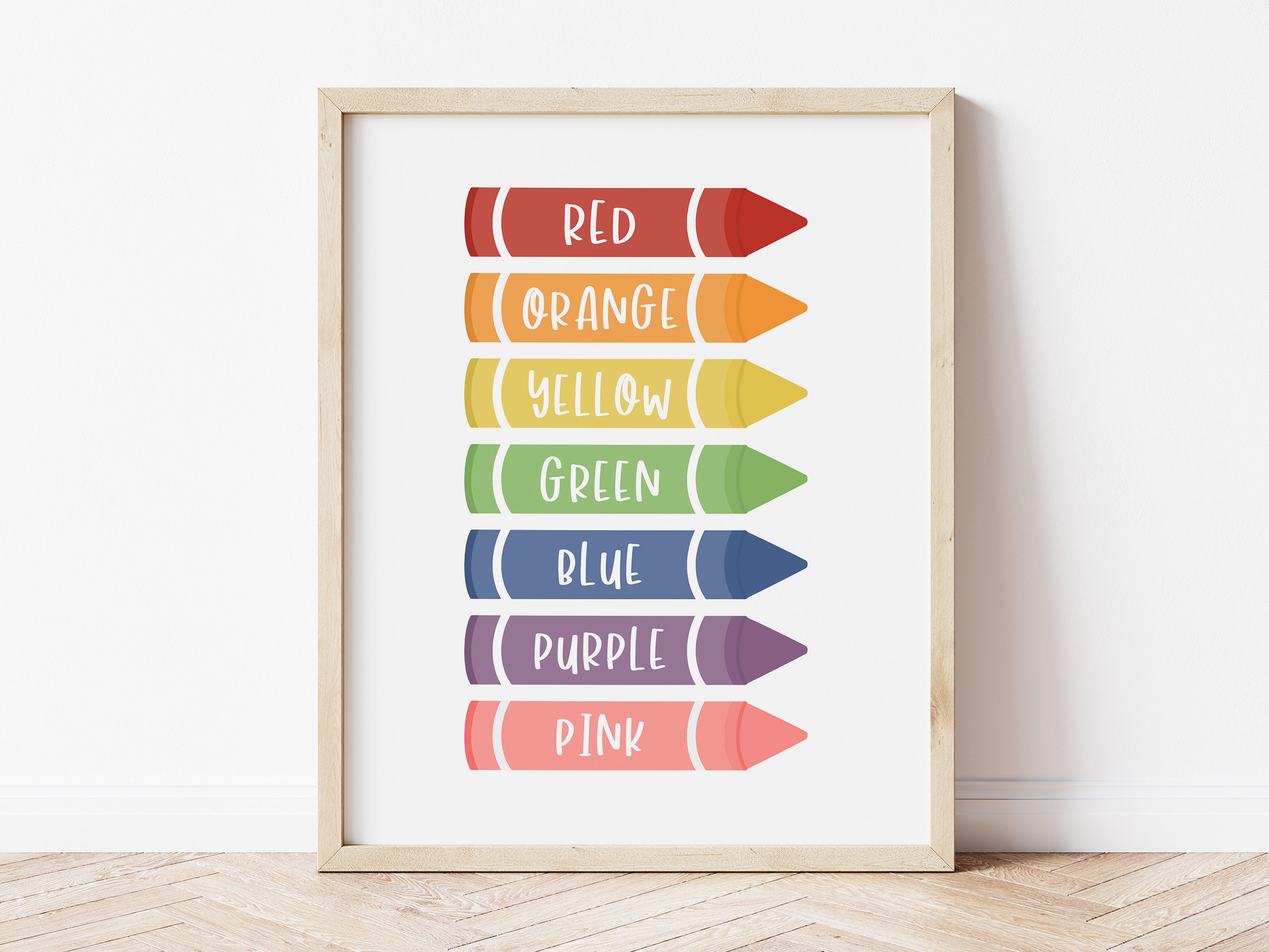 Crayons Wall Art Print // Printable Kids Wall Art Wall Decor - Etsy