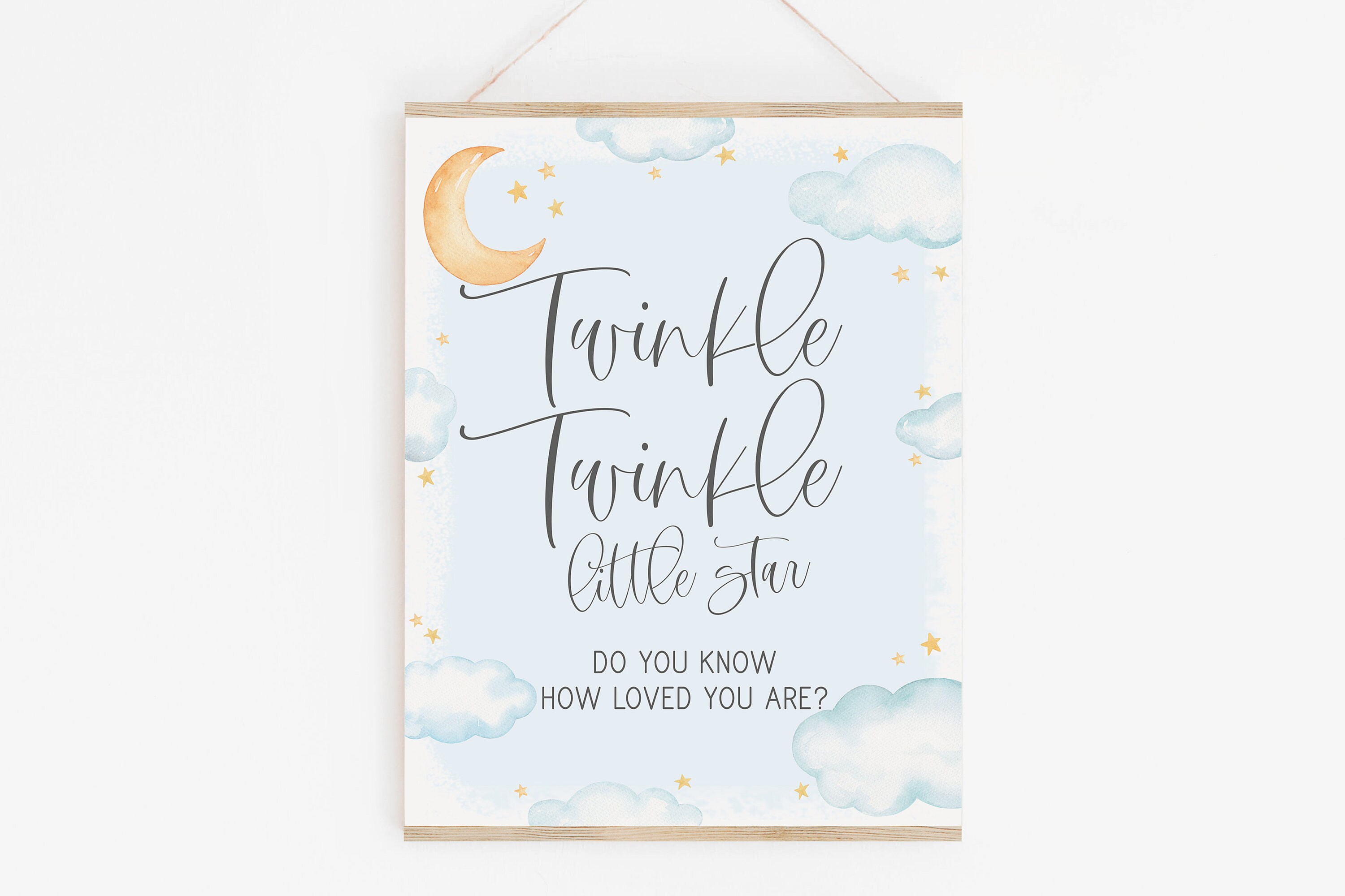 Twinkle twinkle little star do you know how loved you are sign | Etsy