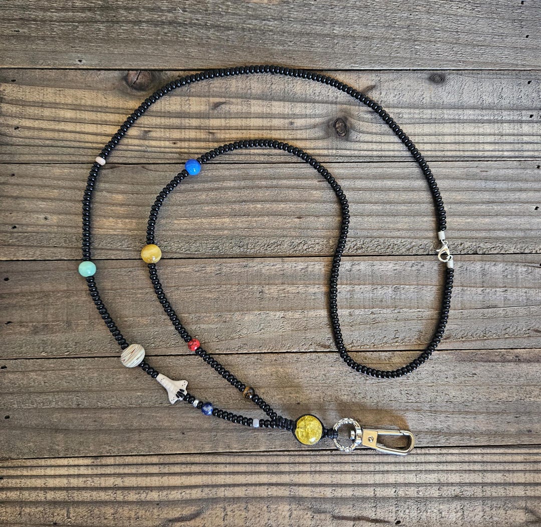 Space Shuttle Lanyard, #83, Solar System Lanyard, Beaded Lanyard ...