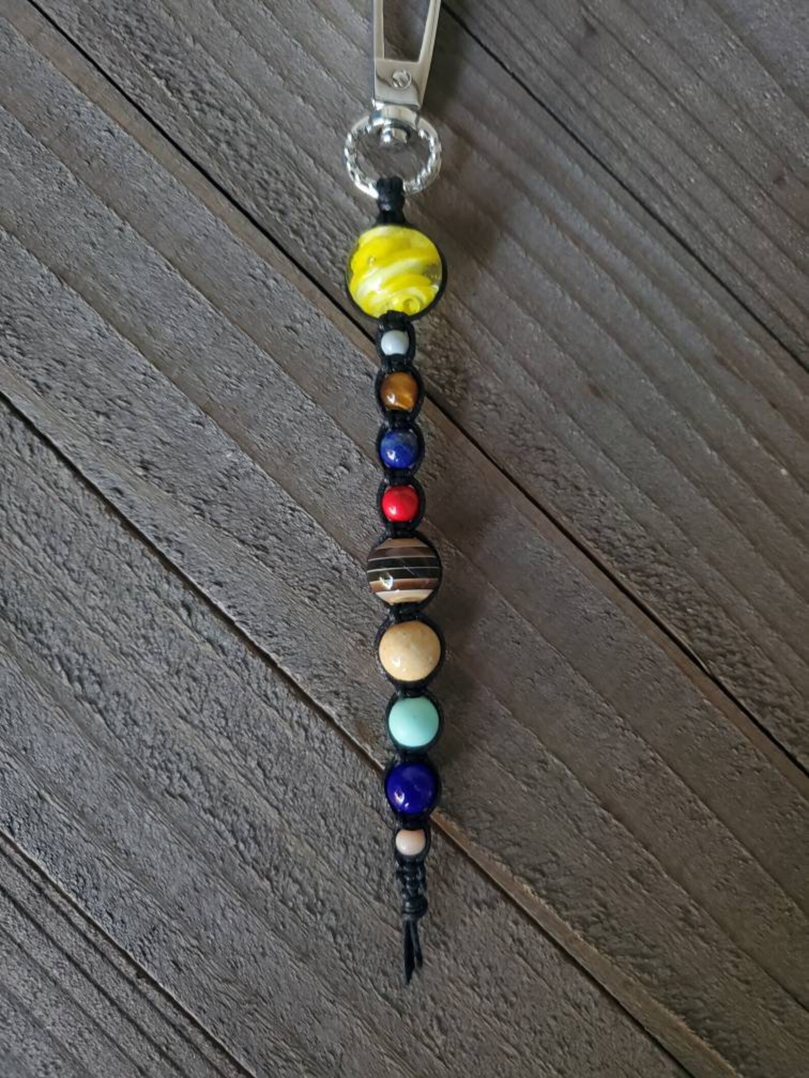 Solar System Keychain 78 Keychain Beaded Keychain Outer | Etsy