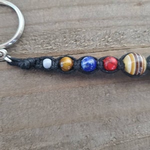 Solar System Key Ring Keychain, #77, Keychain, Beaded Keychain, Outer ...