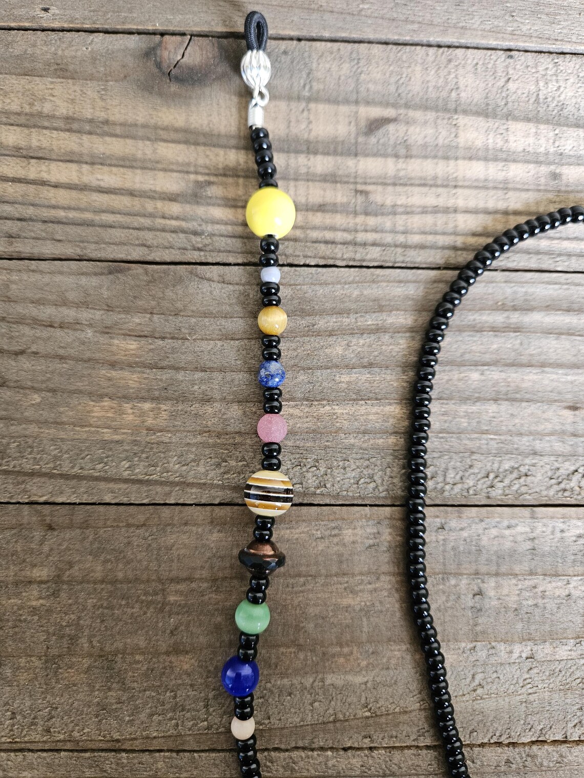 Solar System Eyeglass Chain, #58, Beaded Eyeglass Chain, Solar System ...