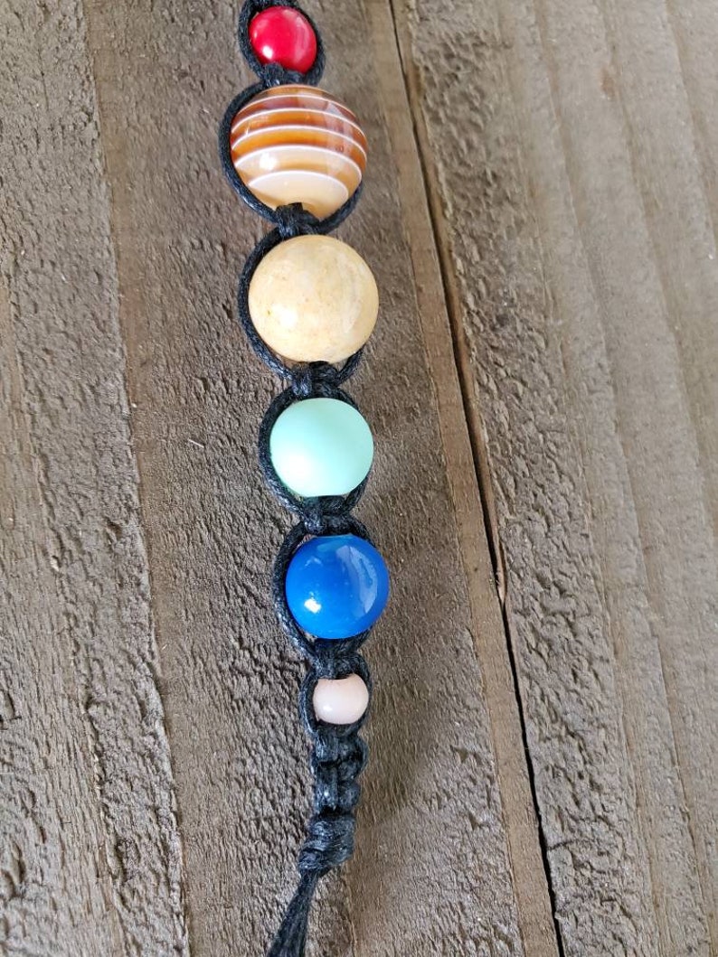 Solar System Keychain 73 Keychain Beaded Keychain Outer | Etsy