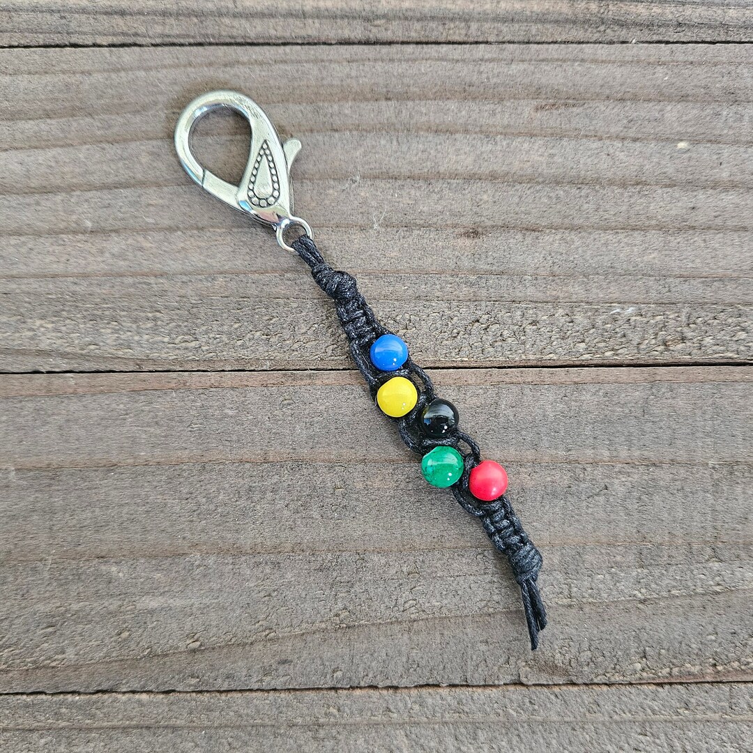 Four Elements Keychain, Elements of Nature Keychain, Earth Water Air ...