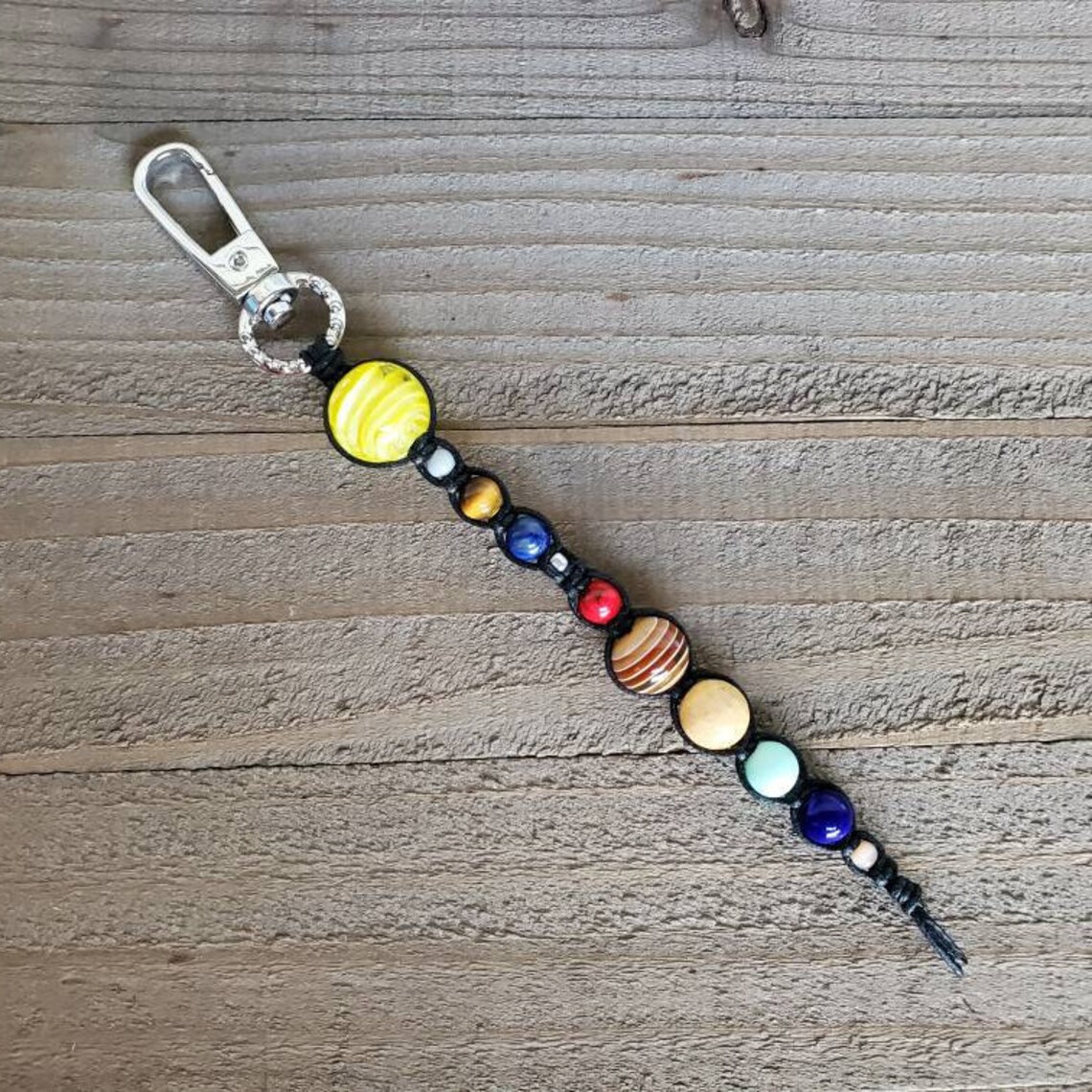 Solar System Keychain 73 Keychain Beaded Keychain Outer | Etsy