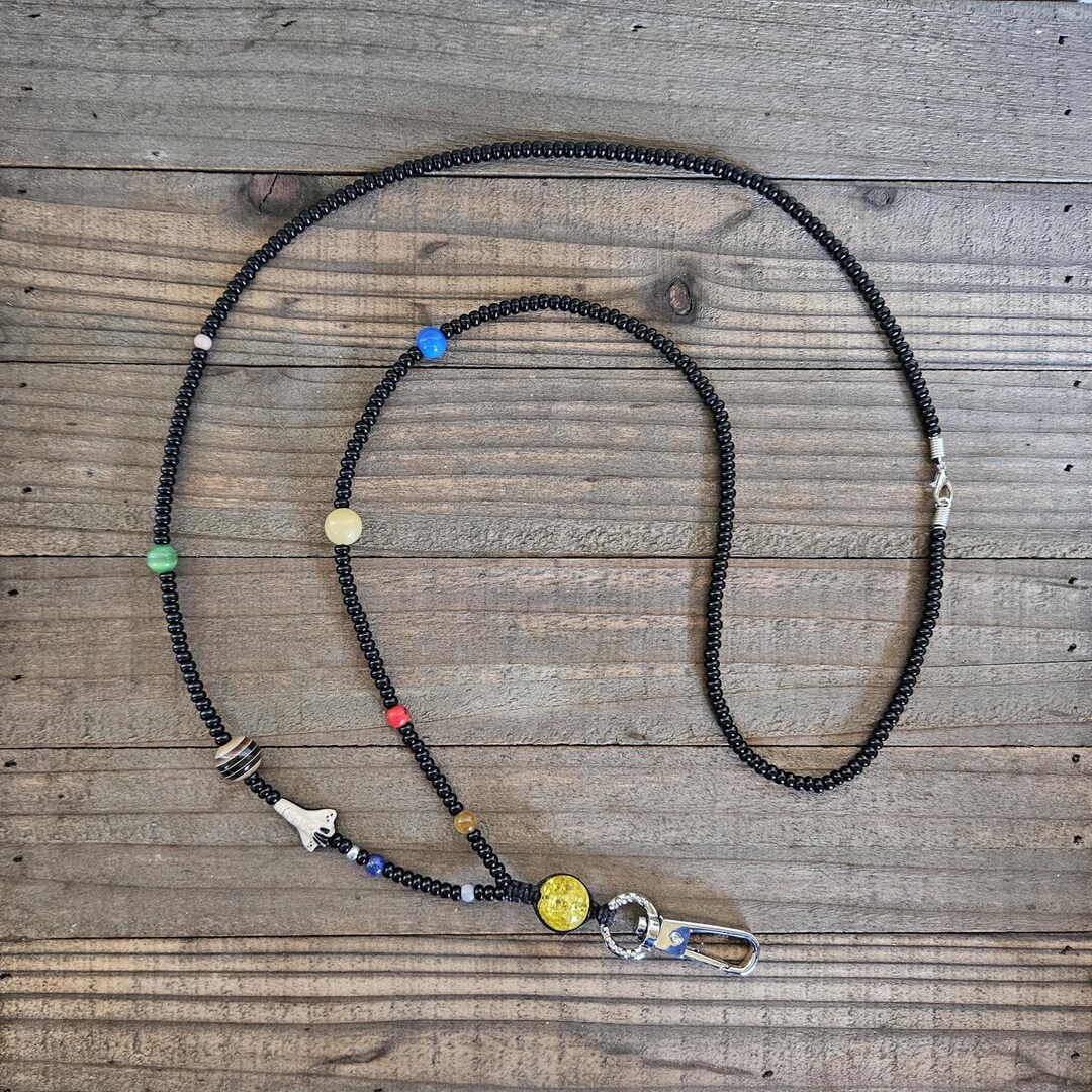 Space Shuttle Lanyard, #83, Solar System Lanyard, Beaded Lanyard ...