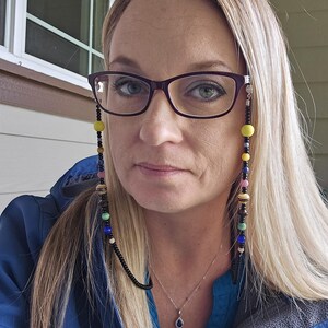 Solar System Eyeglass Chain, #58, Beaded Eyeglass Chain, Solar System ...