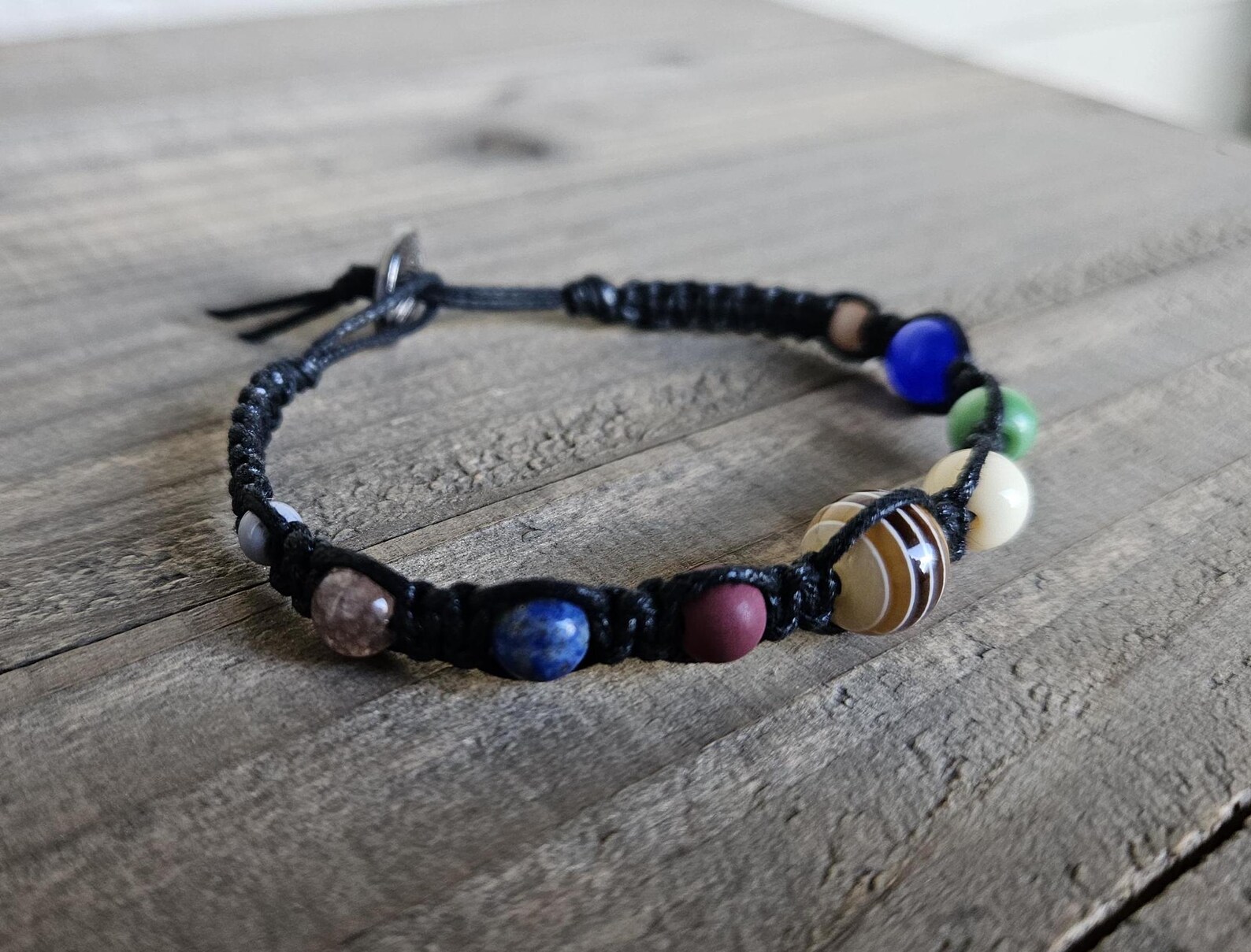 Solar System Bracelet, #65, Outer Space Bracelet, Beaded Bracelet ...