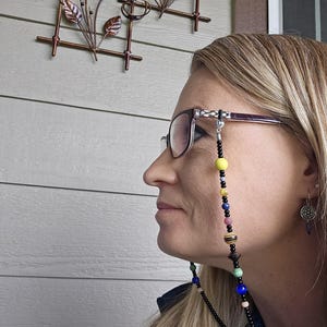 Solar System Eyeglass Chain, #58, Beaded Eyeglass Chain, Solar System ...