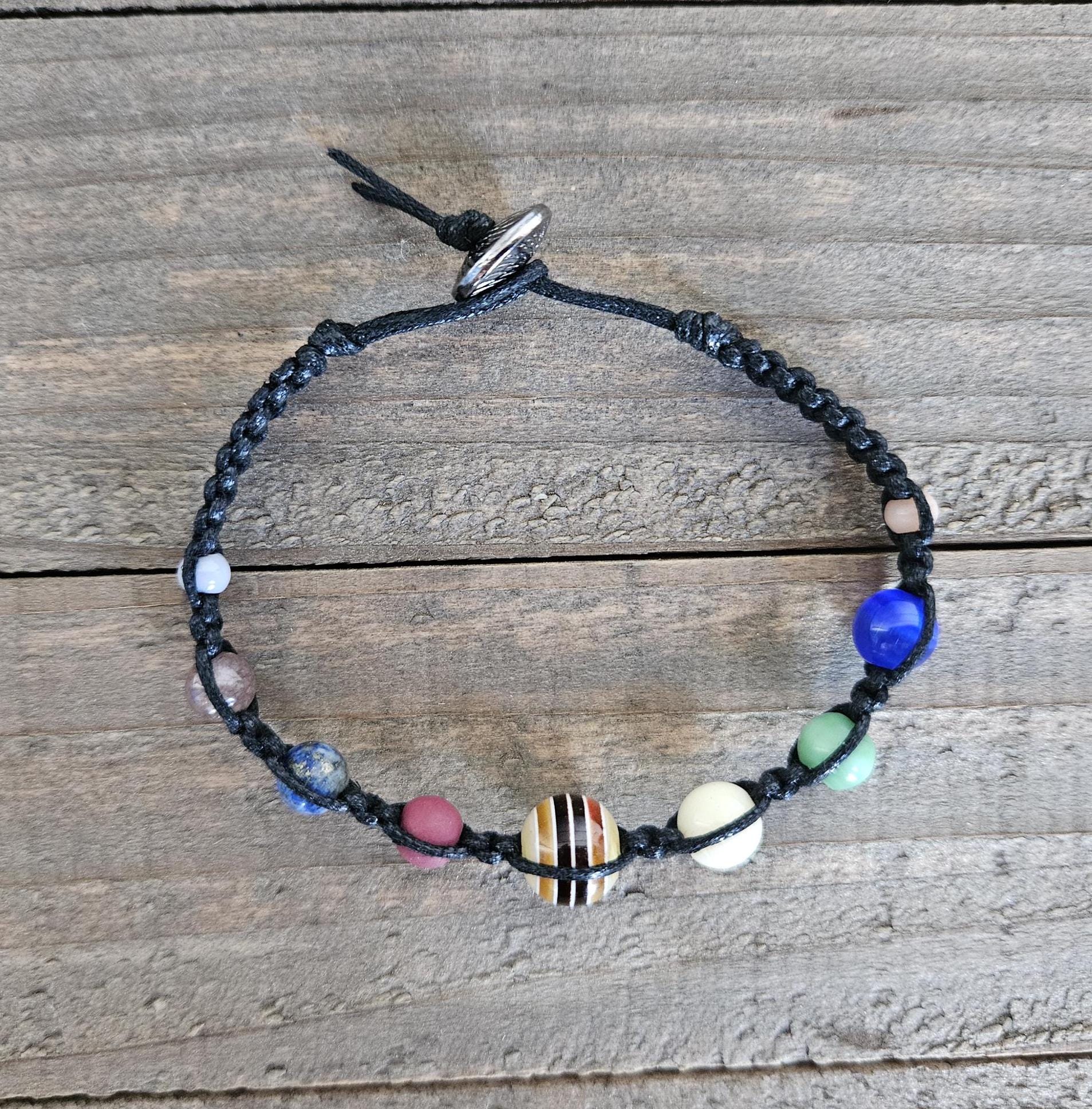 Solar System Bracelet, #65, Outer Space Bracelet, Beaded Bracelet ...