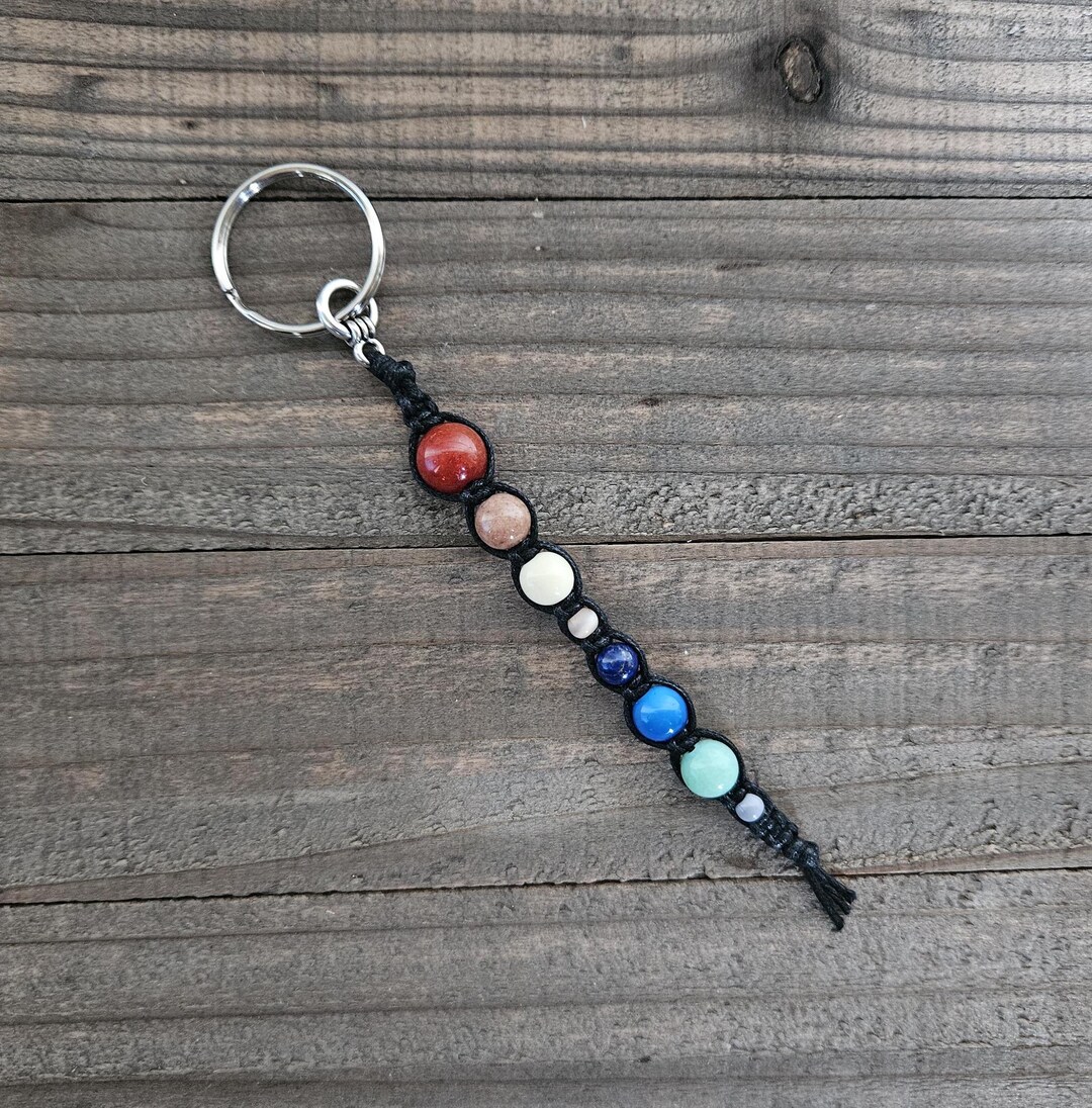 Trappist-1 System Keychain, #75, Keychain, Beaded Keychain, Outer Space ...
