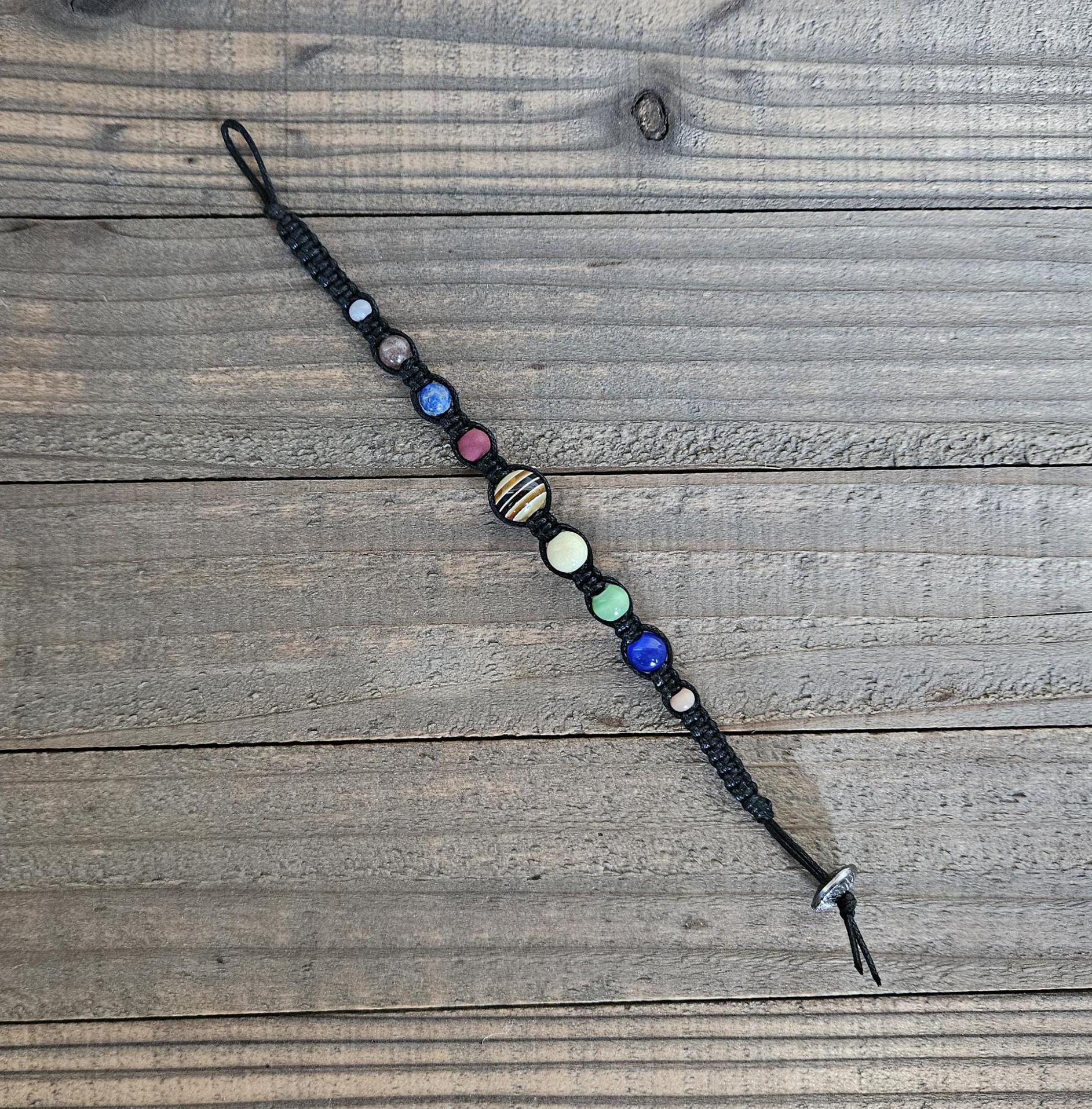 Solar System Bracelet, #65, Outer Space Bracelet, Beaded Bracelet ...