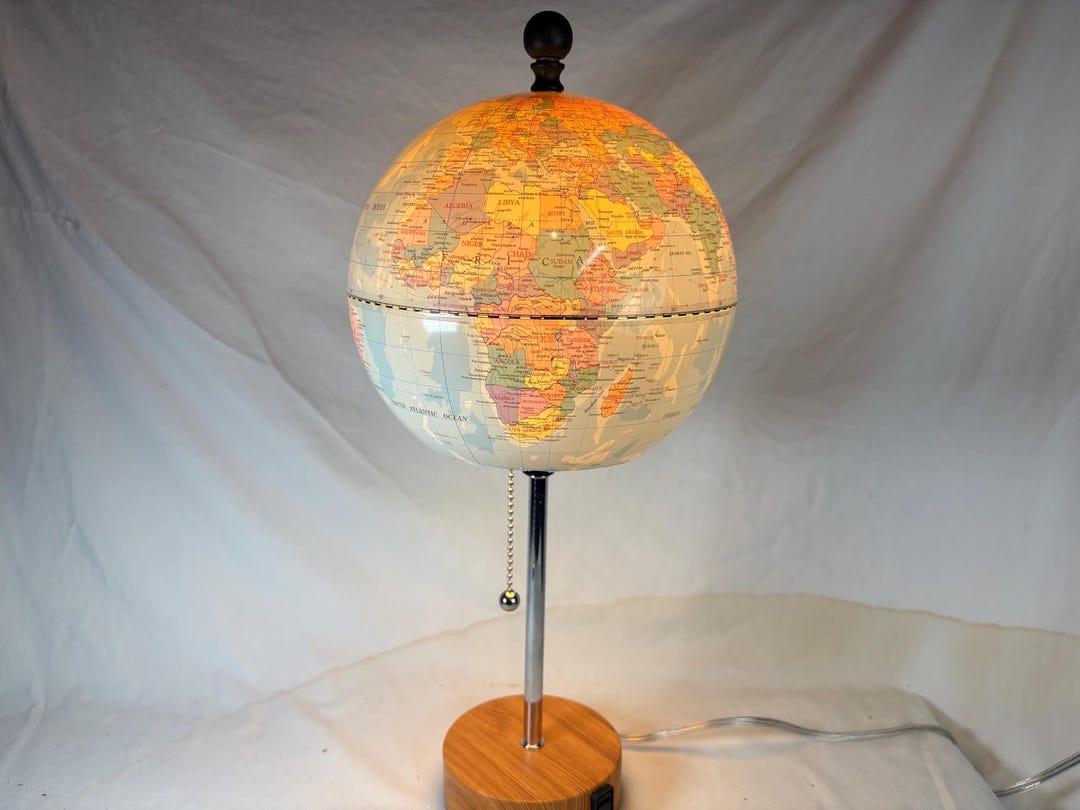 World Globe Lamp, Desk Lamp, Globe Lamp, World Globe, Translucent Globe ...